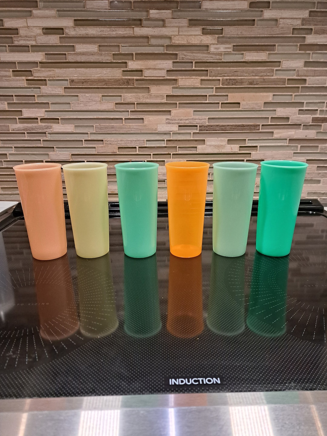 6 Large Vintage Tupperware Glasses - Etsy