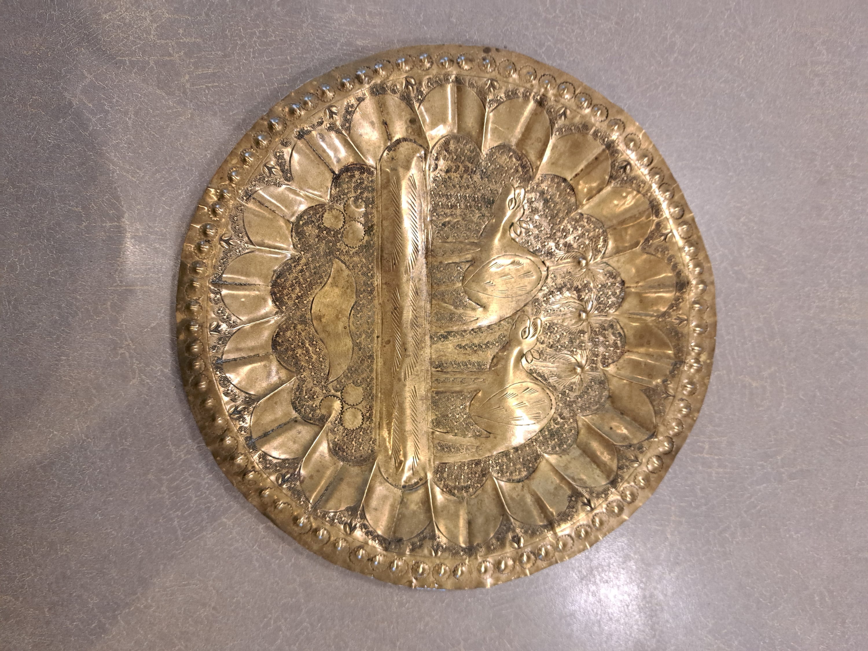 Decorative Brass Wall Plate With Image of Camels - Etsy