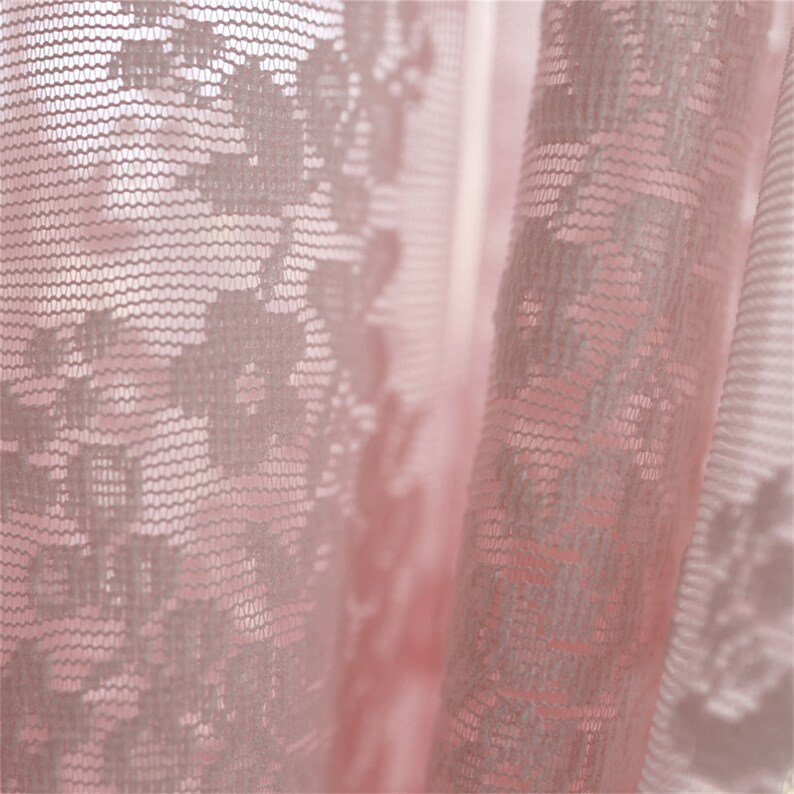 Strawberry Sequins Ruffled Curtains Farmhouse Style Shabby - Etsy