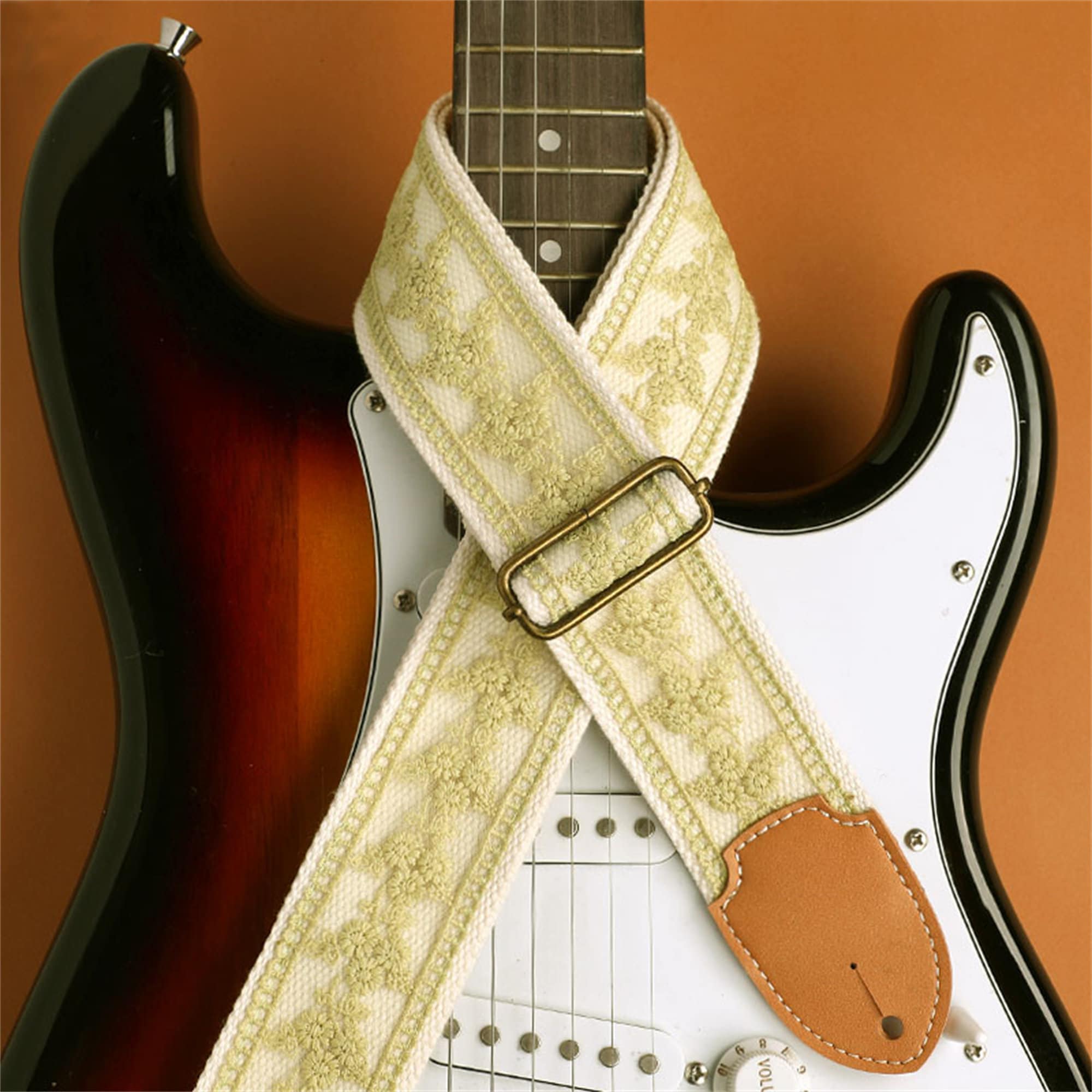 Flower Lace Guitar Strap Handmade Guitar Strap Electric Guitar - Etsy