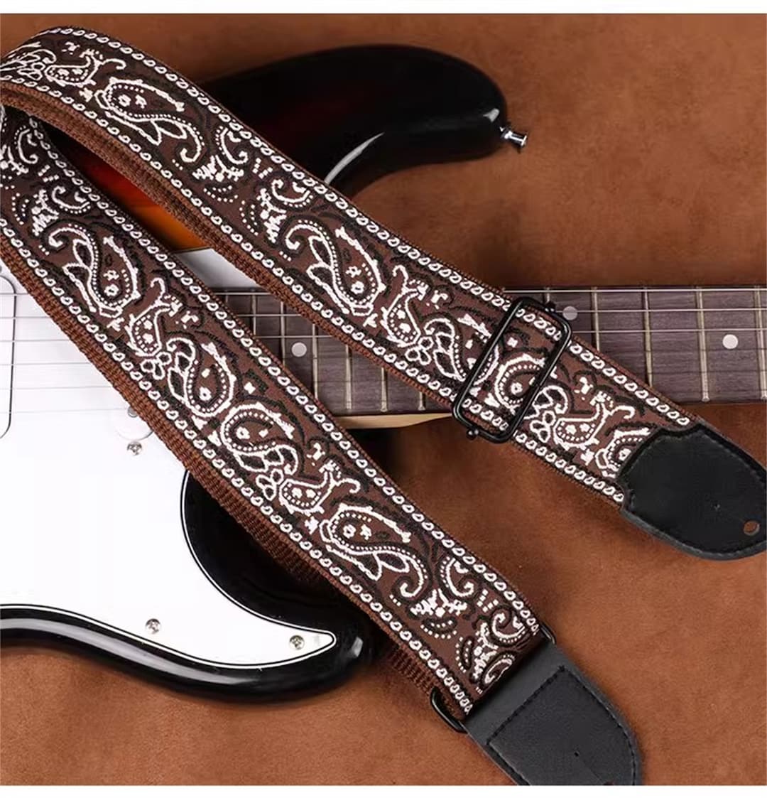 Fish Patterns Guitar Strap Lace Guitar Strap Handmade Strap - Etsy