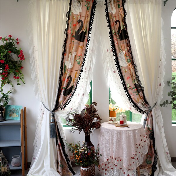Shabby Chic Curtains - Etsy