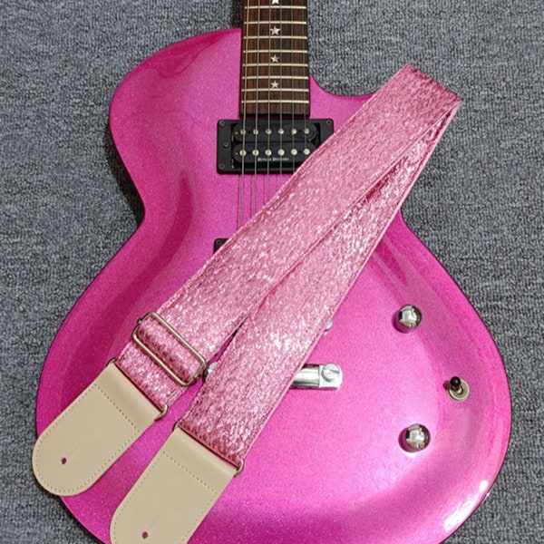 Pink Guitar Strap - Etsy
