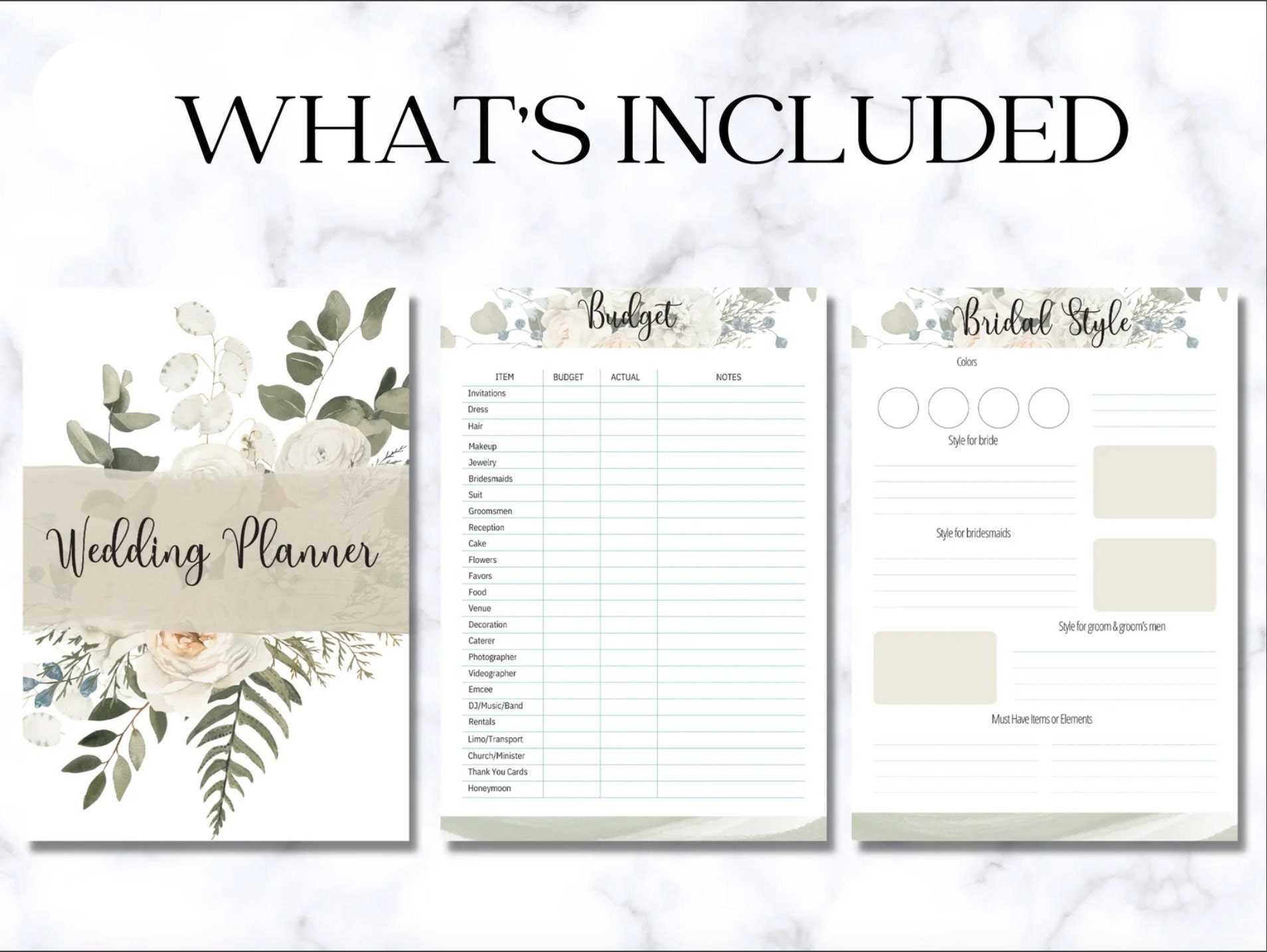 Editable Wedding Printable Planner - Etsy