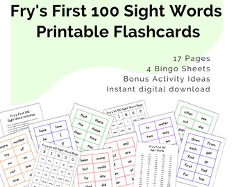 Sight Words Worksheet Practice Homeschool Coloring High Frequency Fry's ...