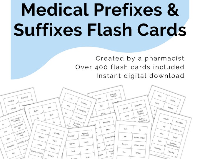Medical Terminology Flashcards, Medical Terminology Prefixes, Suffixes ...