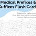 Medical Prefixes & Suffixes Flash Cards Printable Digital Download ...