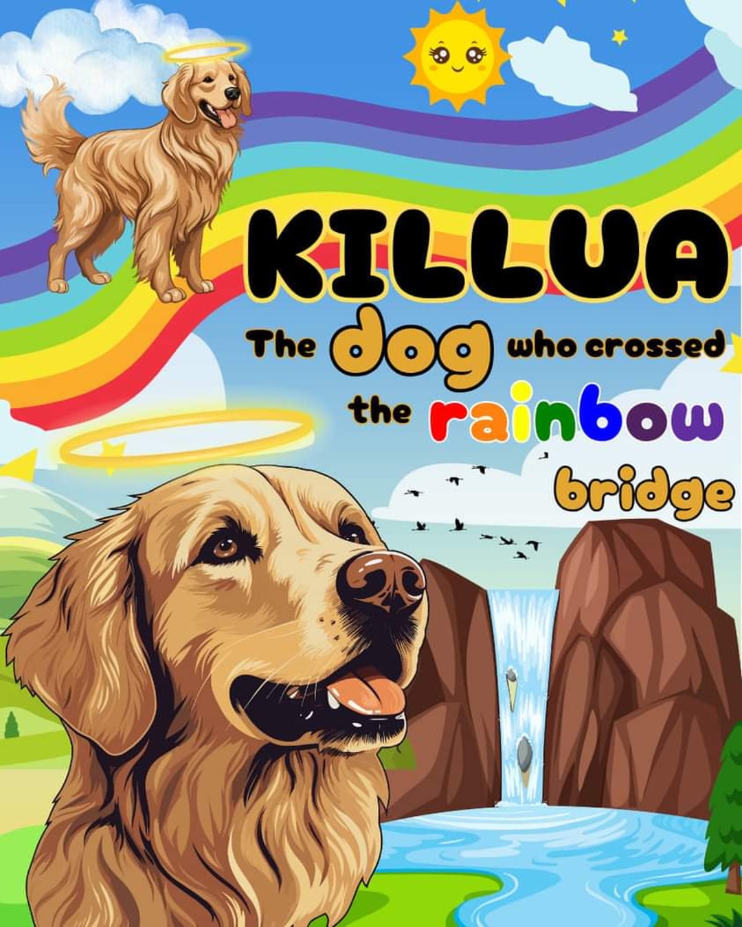 The Dog Who Crossed the Rainbow Bridge Story - Etsy
