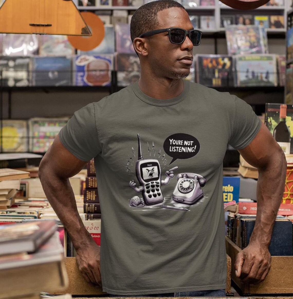 90s Nostalgia T-shirt: Pager Vs Rotary Phone, Genx Humor Tee - Etsy