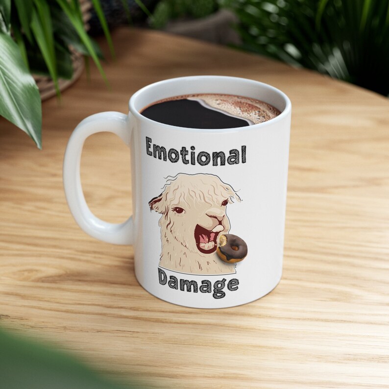 Emotional Damage Llama Mug: Funny Sarcastic Coffee Cup - Etsy