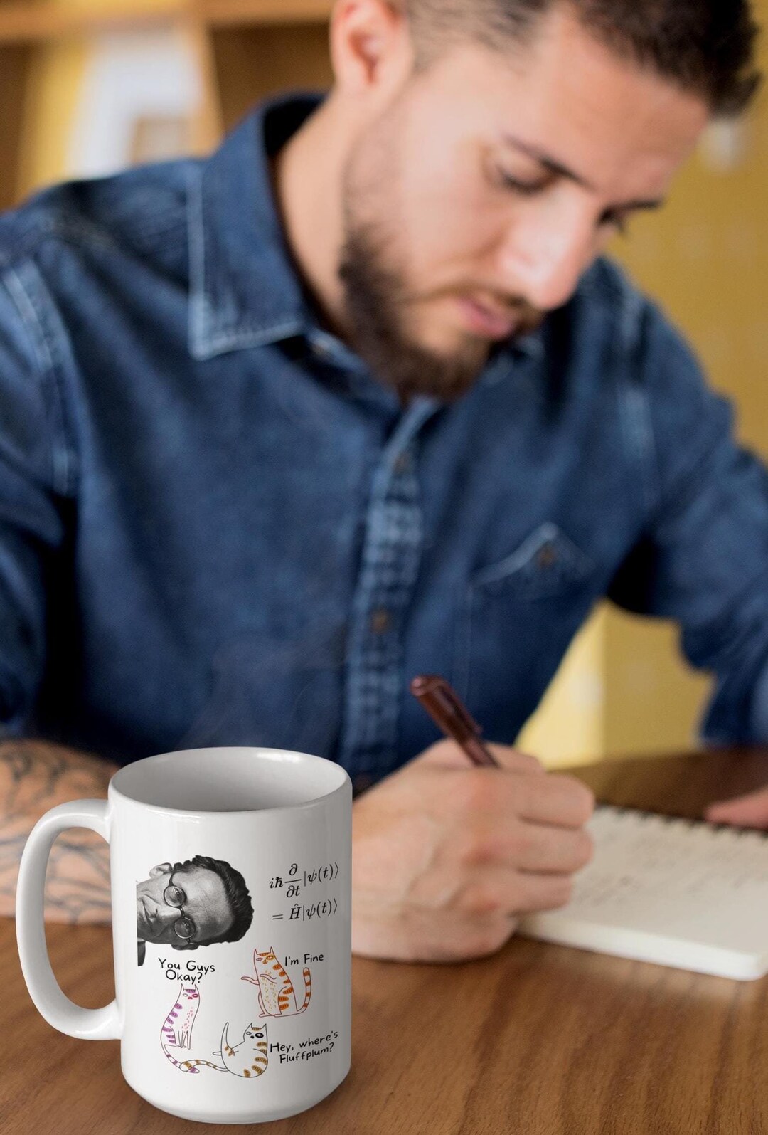 Schrödinger's Cat Coffee Mug: Funny Physics, Quantum Astrophysics Gift ...