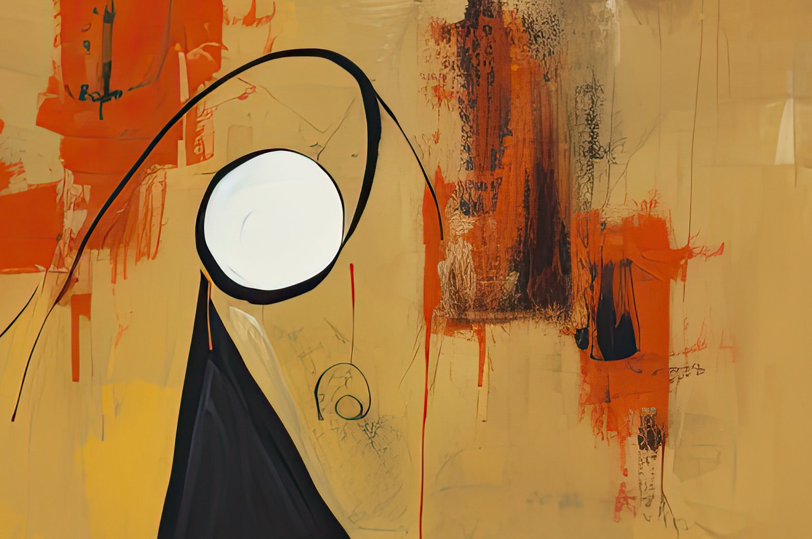 Minimalist Whirling Dervish Artwork Spiritual Dance and Movement in ...