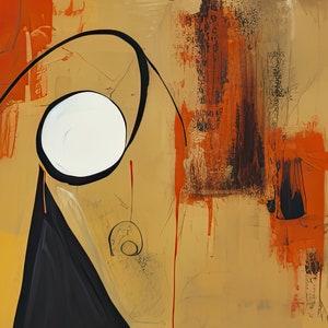 Minimalist Whirling Dervish Artwork Spiritual Dance and Movement in ...