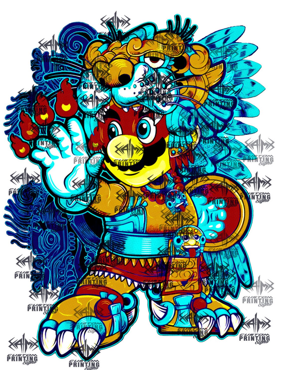 Mario Jaguar - Mexicana - Mexicano - Diseño Patrio Mexicano - PNG ...