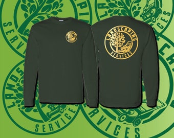 Landscaping T-shirt Long Sleeve, Camisa Para Jardineros, Lawncare ...