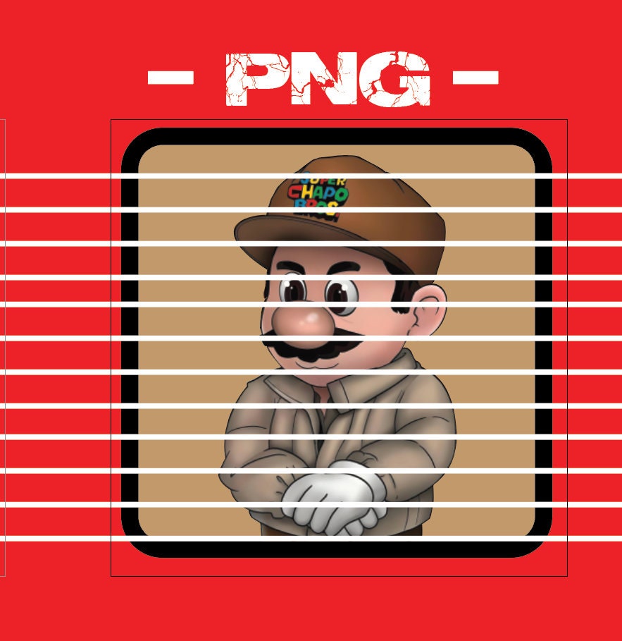 Super Chapo Bros, 2 Different Background Colors , PNG Mayo, Chapiza ...
