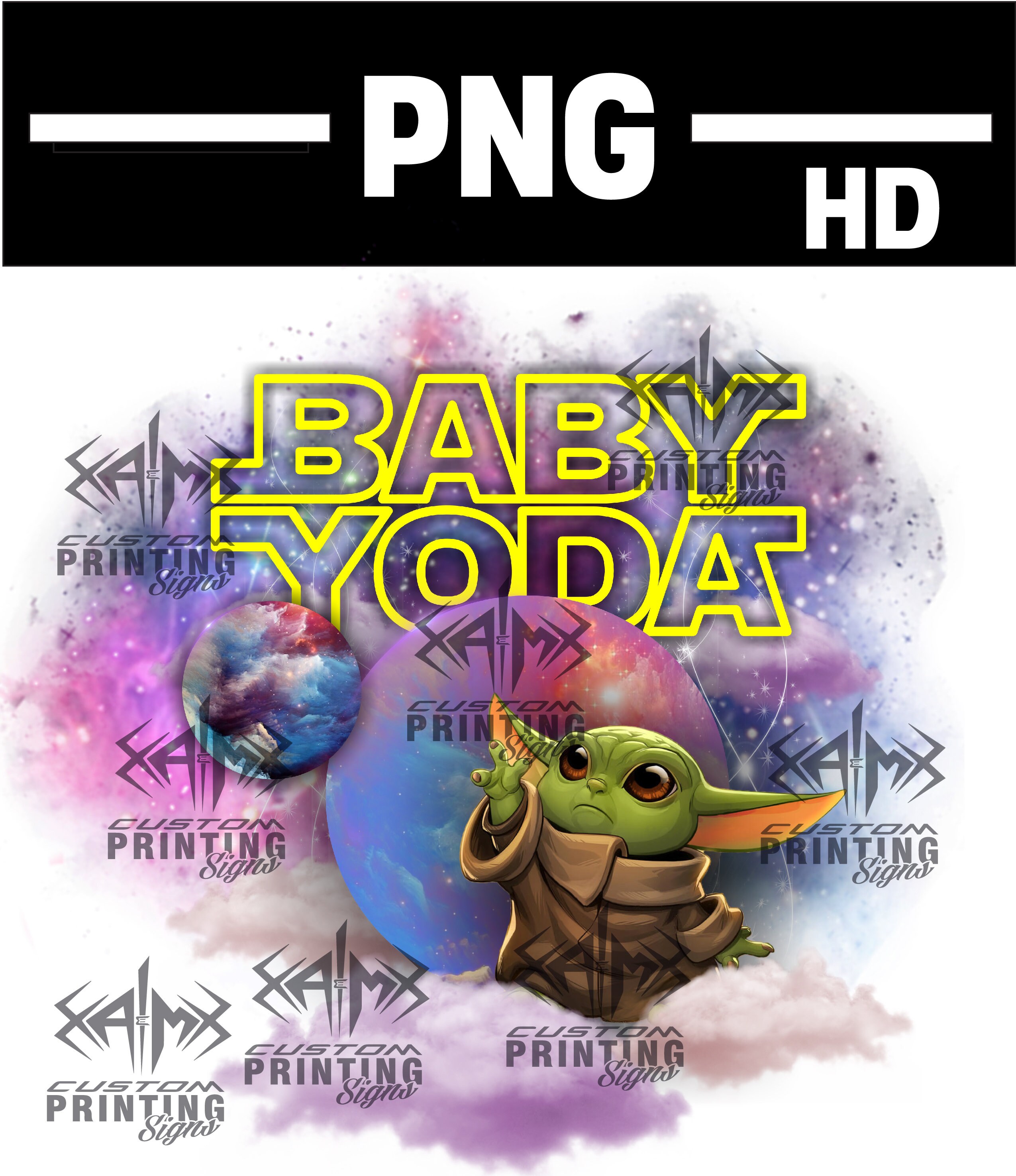 Baby Yo Da, Star Wars, PNG, Digital Download, , Cute, Sublimation, DTF ...