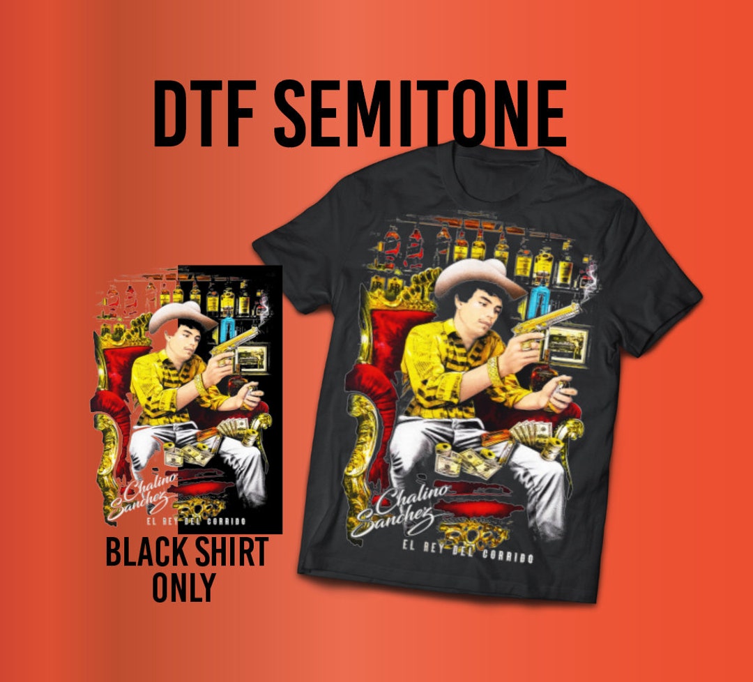 Chalino Sanchez Design Semitone PNG for Dtf , Pelavacas, File Hd, Black ...