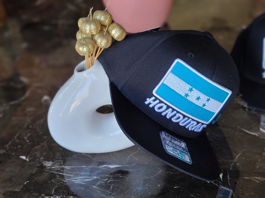 Cachucha De Honduras,hat , 100 Embroidered, BLK Hat Snapback, Hat ...