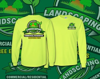 Landscaping T-shirt Long Sleeve, Camisa Para Jardineros, Lawncare ...