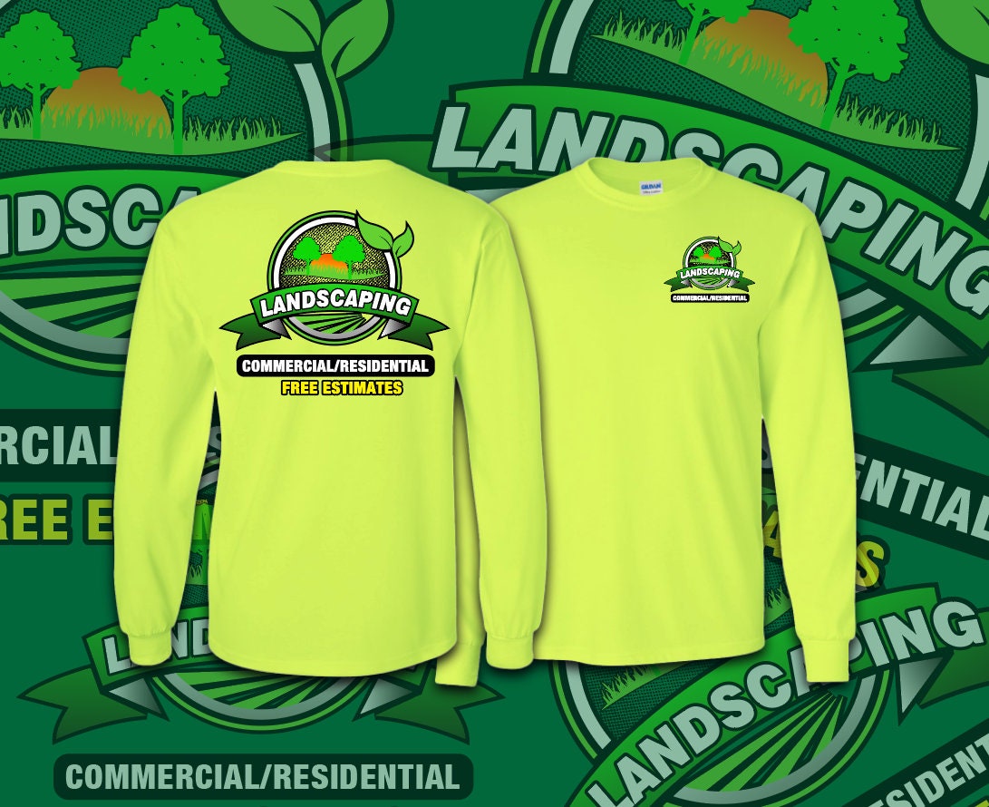 Landscaping T-shirt Long Sleeve, Camisa Para Jardineros, Lawncare ...