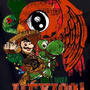 Mario Viva Mexico- 16 Septiembre - Mexicana - Mexicano - Diseño Patrio ...