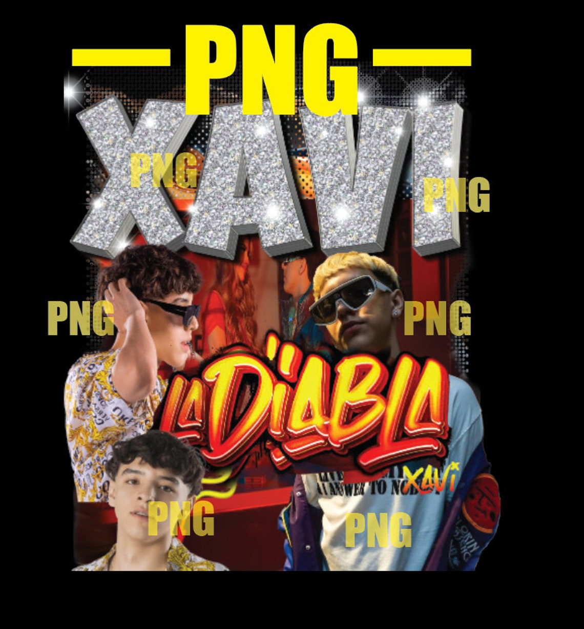 XAVY La Diabla Png Digital File, for Sublimation,dtg,dst, Png Digital ...