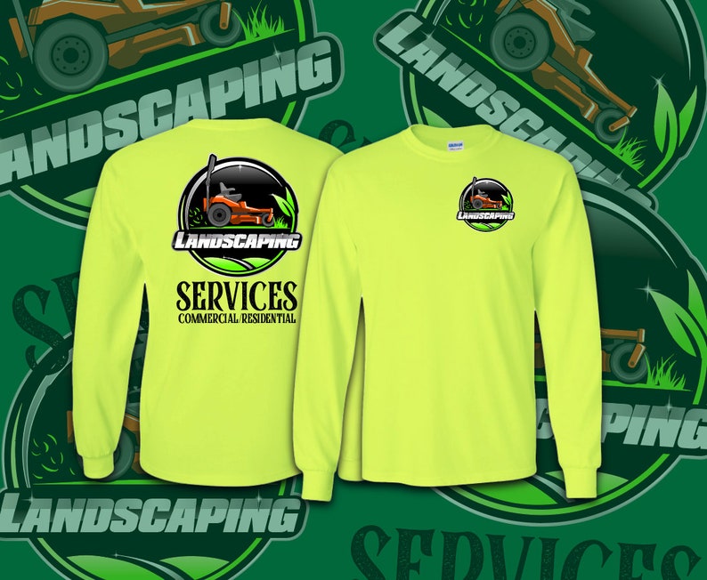 Landscaping T-shirt Long Sleeve, Camisa Para Jardineros, Lawncare ...