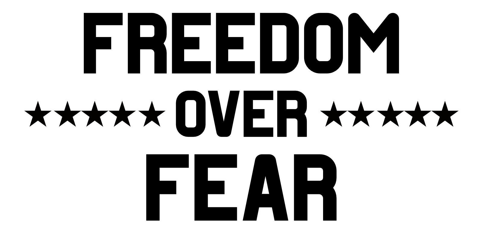 Freedom Over Fear Stars, INSTANT DIGITAL DOWNLOAD, Freedom, Patriot ...