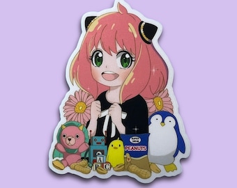 Chibi Anya Peeker Forger Anime Decal Sticker for Car - Etsy