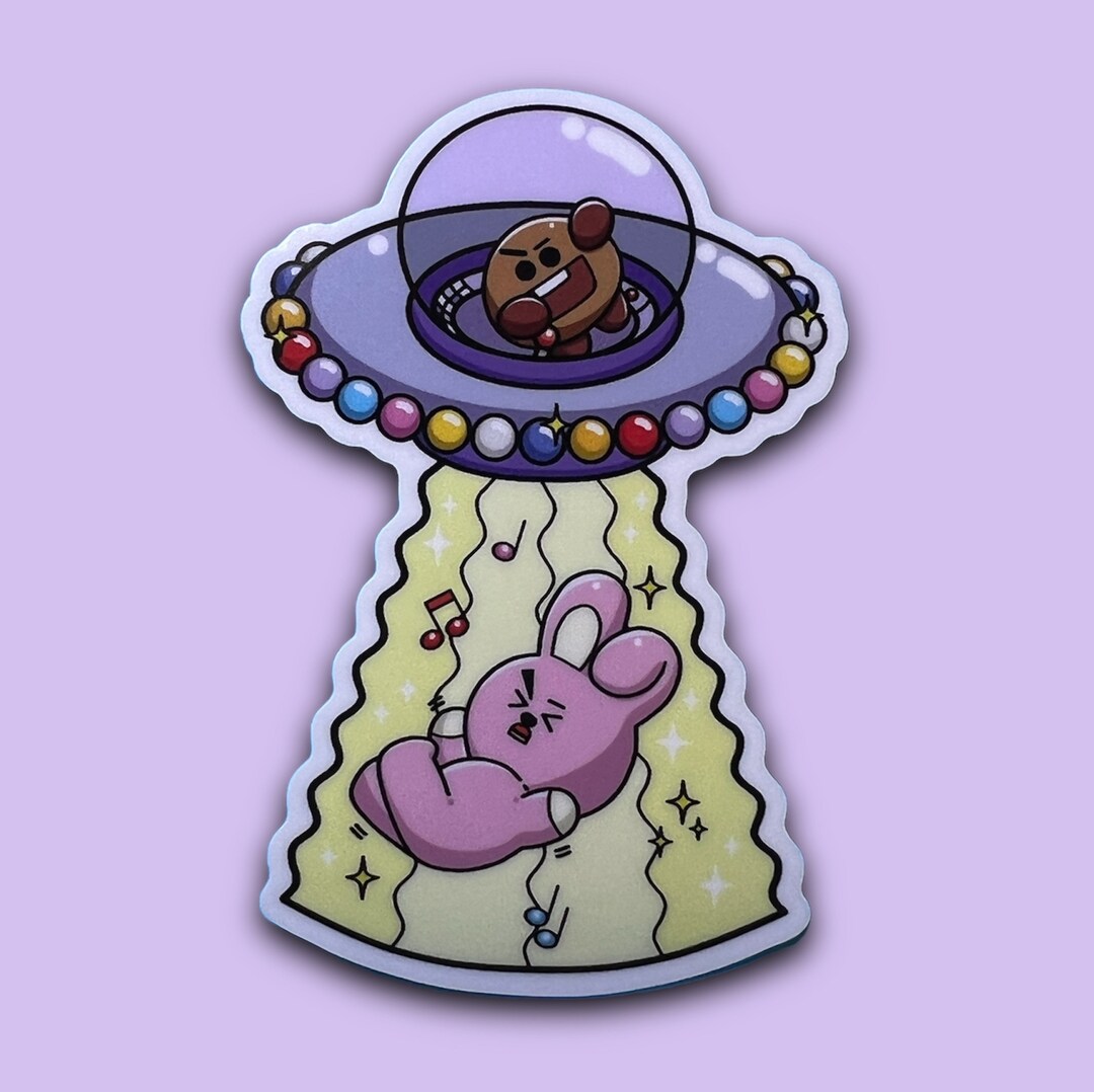 Shooky and Cooky UFO Sticker / BTS / BT21 - Etsy