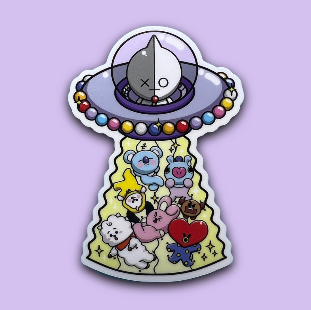 BT21 All Members UFO Sticker - Etsy