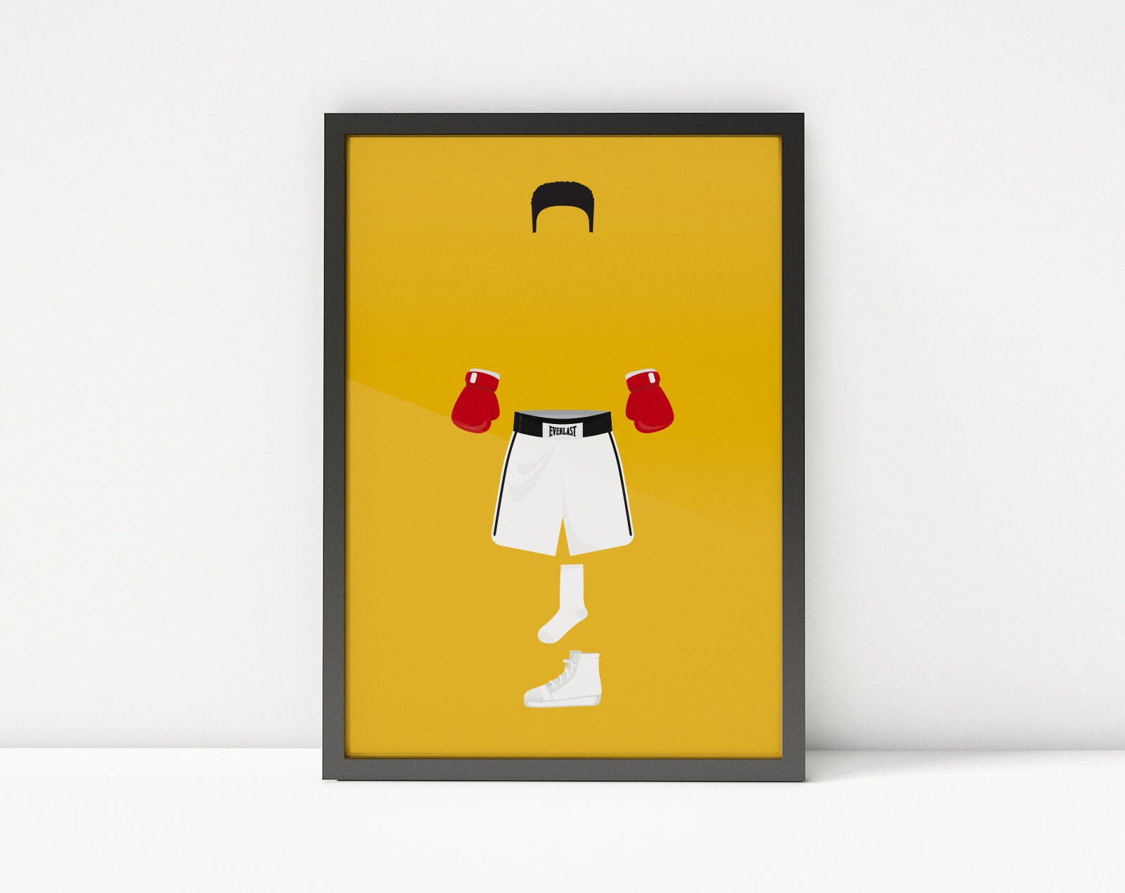Muhammad Ali Boxing Illustration Poster | Digital Download | A5/A4/A3 ...