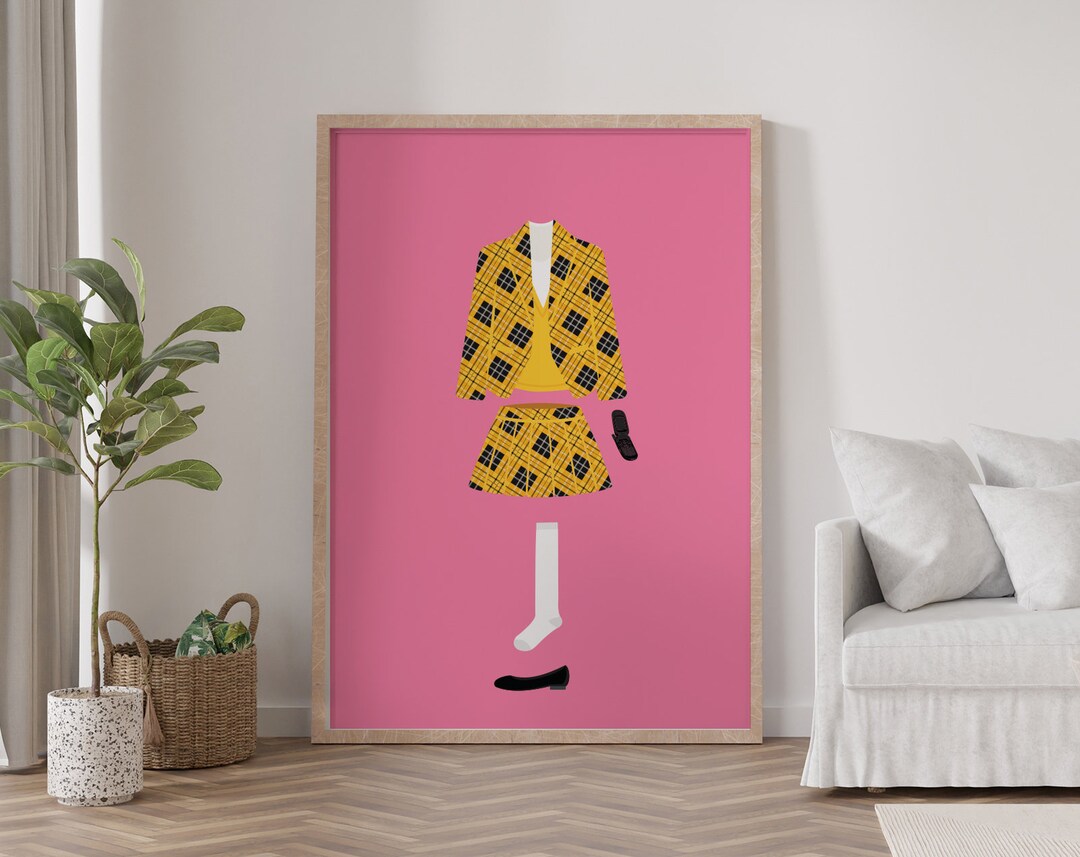 Clueless Movie Print Cher Character Illustration Poster | Digital ...