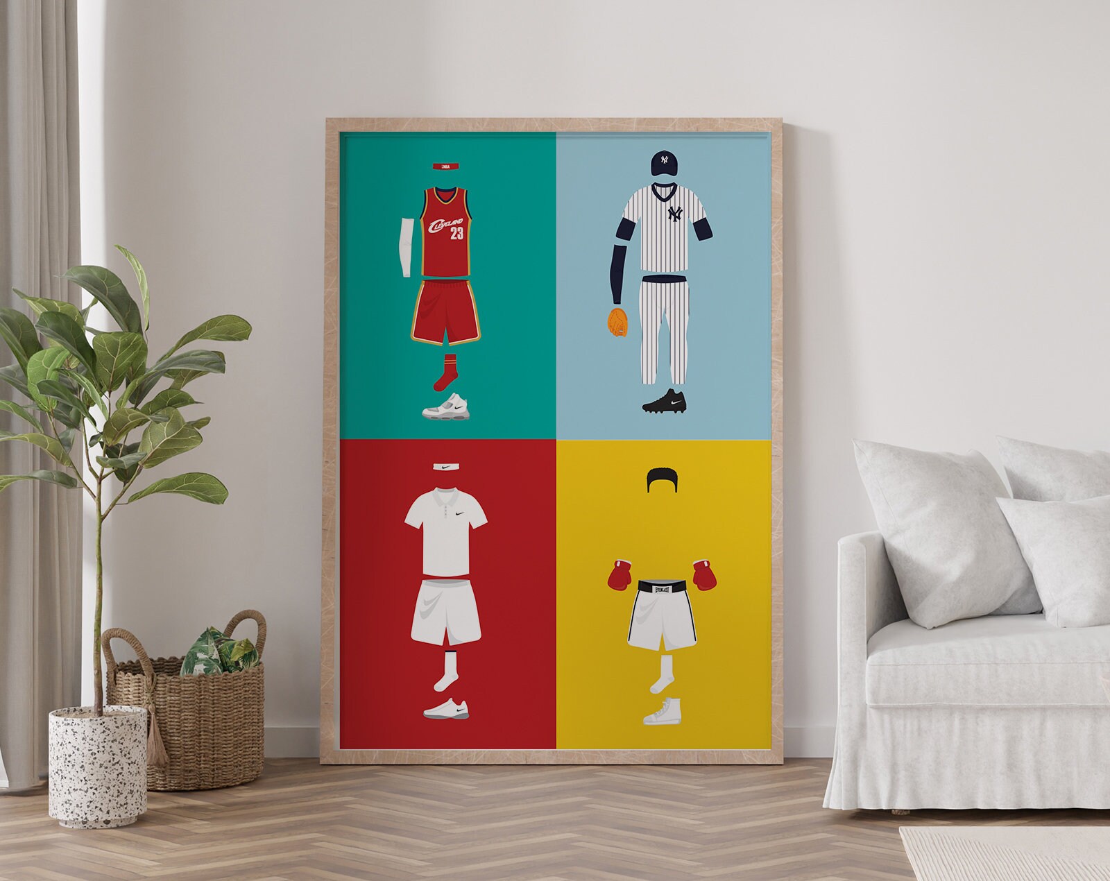 GOAT Sport Illustration Poster Digital Download A5/A4/A3/A2/A1 Wall Art ...