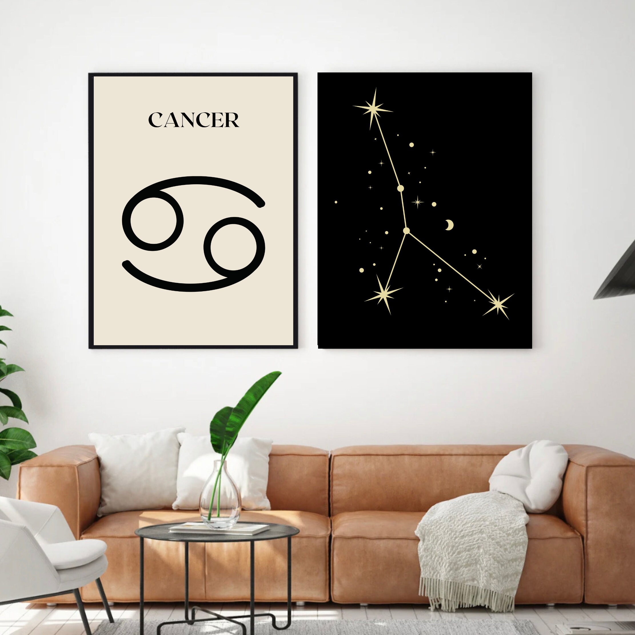 Minimalist Wall Art Cancer Printable Art Cancer Symbol and ...