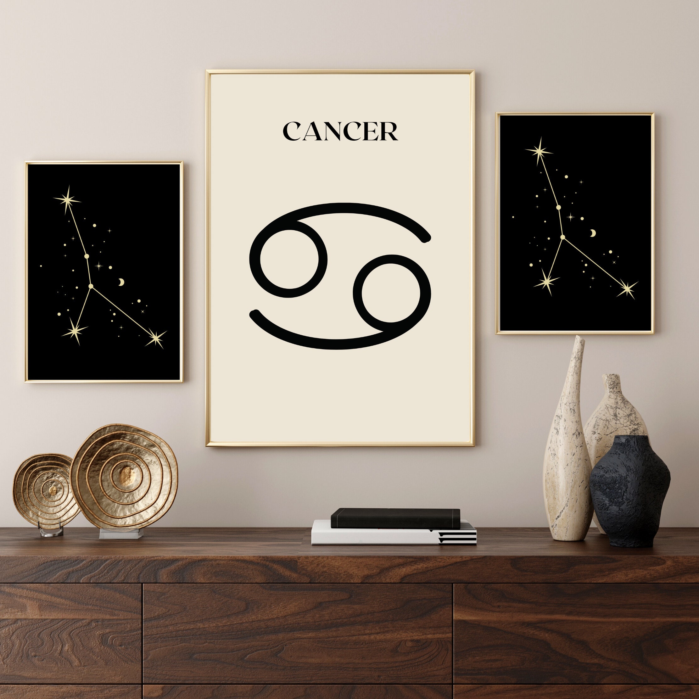 Minimalist Wall Art Cancer Printable Art Cancer Symbol and ...