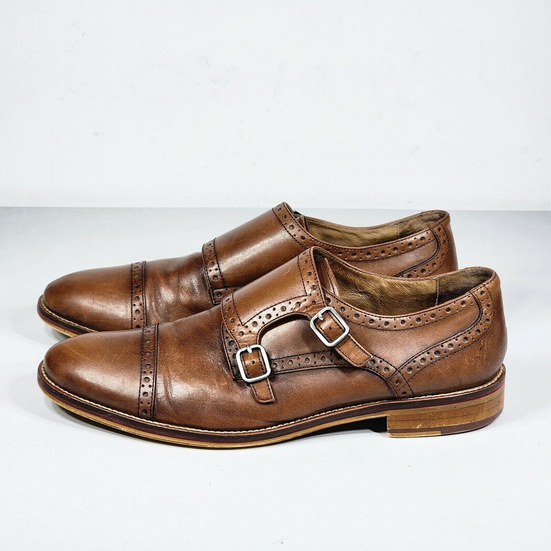 Johnston & Murphy Men's Size 11.5 M Shoe Conard Double Buckle Monk ...