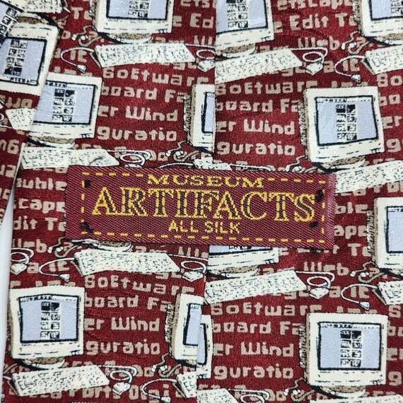 Museum Artifacts Computers Men's Red Tie Necktie All … - Gem