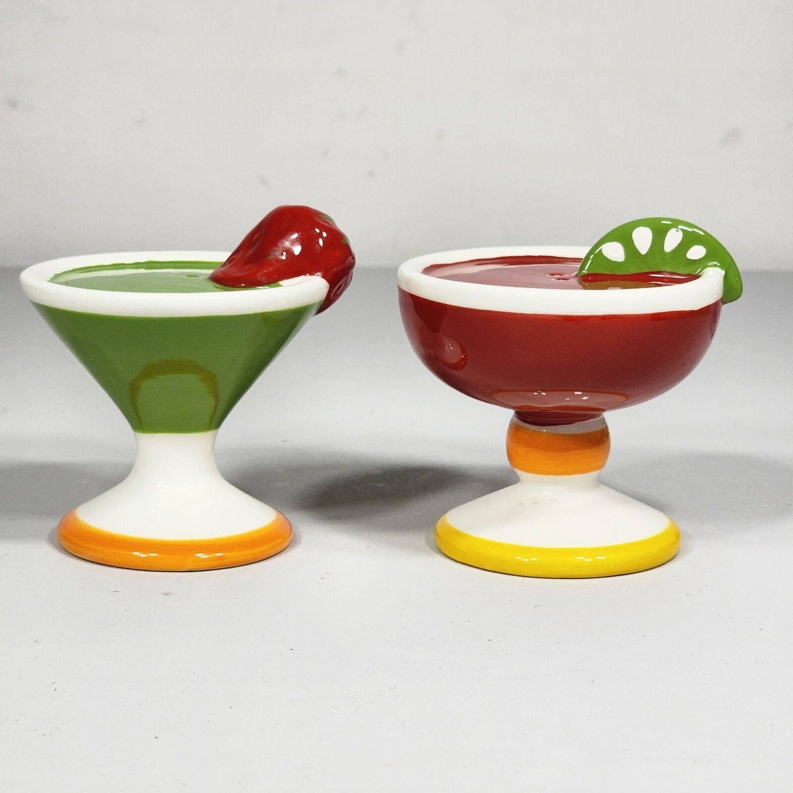Clay Art Vintage Martini Salt and Pepper Shakers Cocktail Hand - Etsy