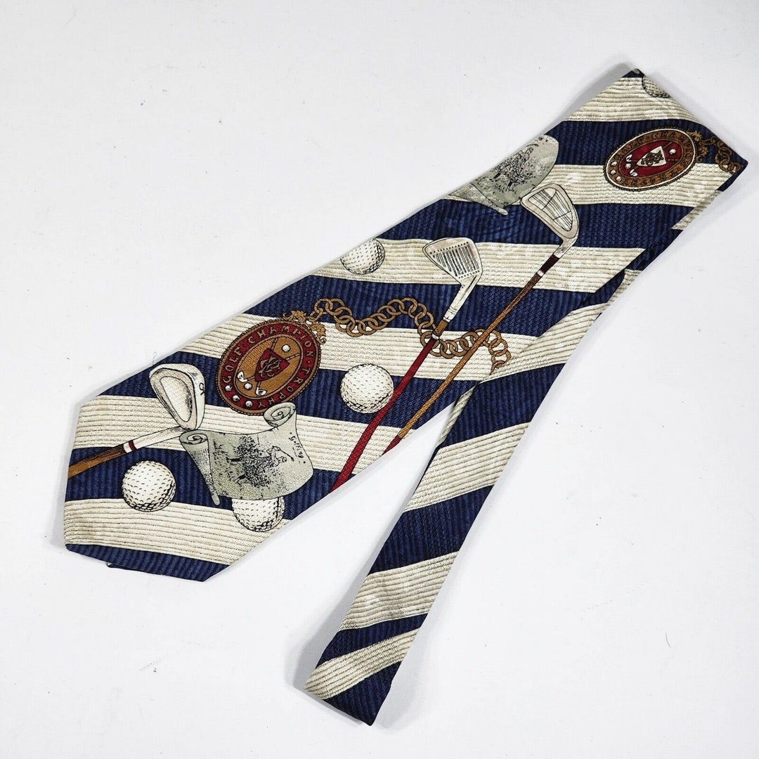 J. Riggings Golf Champion Trophy Silk Tie Necktie Designed for Hunting ...