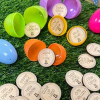 Unique Easter Egg Fillers, Set of 30 Easter Egg Tokens, Kids' Easter ...