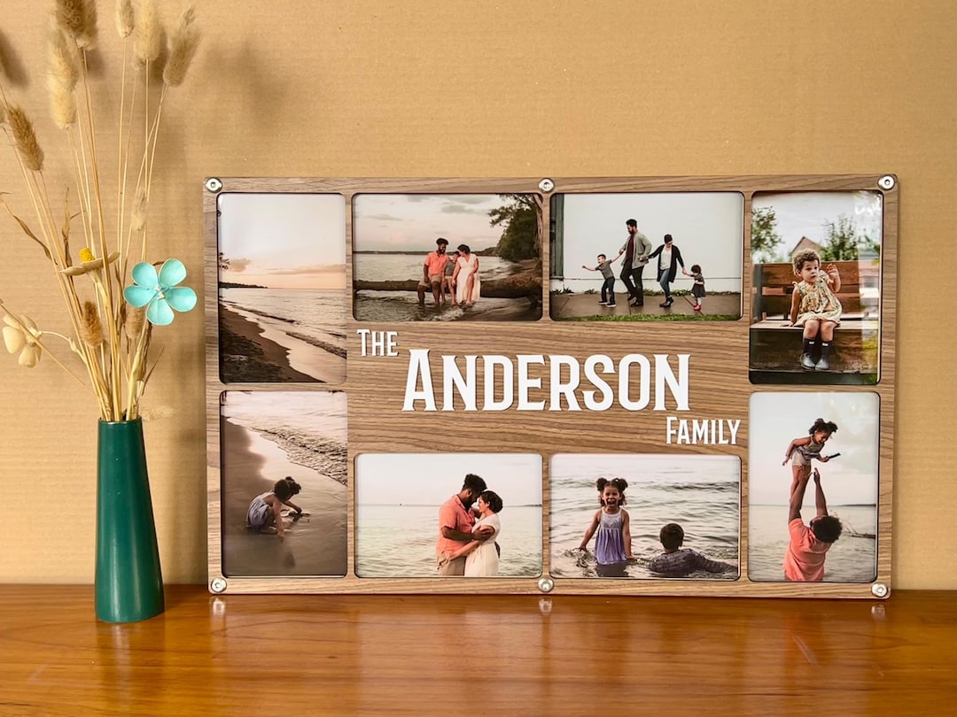 Personalized Family Collage Frame | Custom Text Picture Frame | Home ...