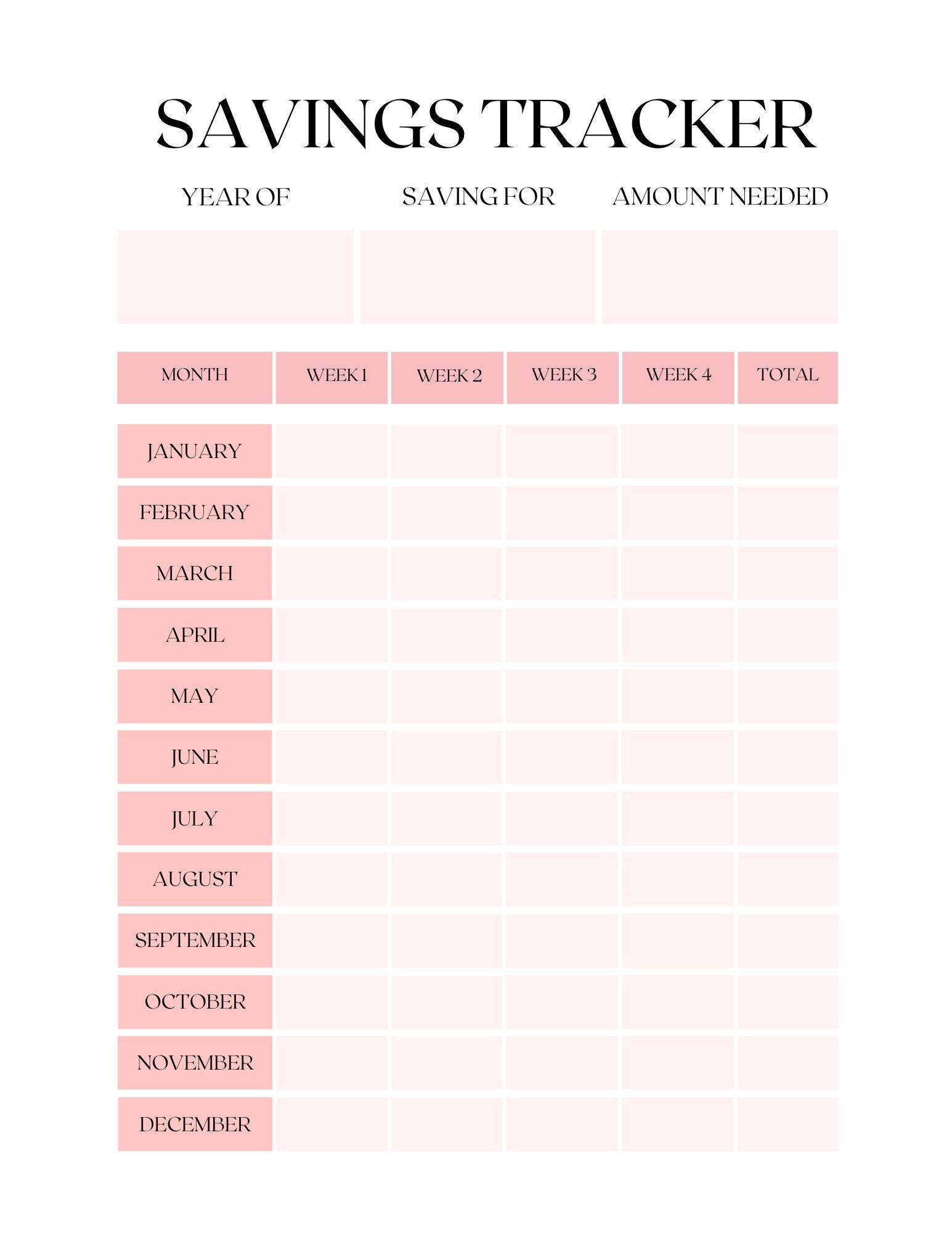 Printable Budget Planner Bundle: Monthly Budget, Savings Tracker & Debt ...