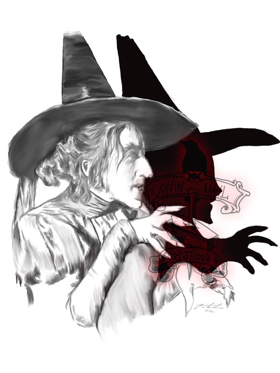 Wicked Witch Of The West Flying Drawing