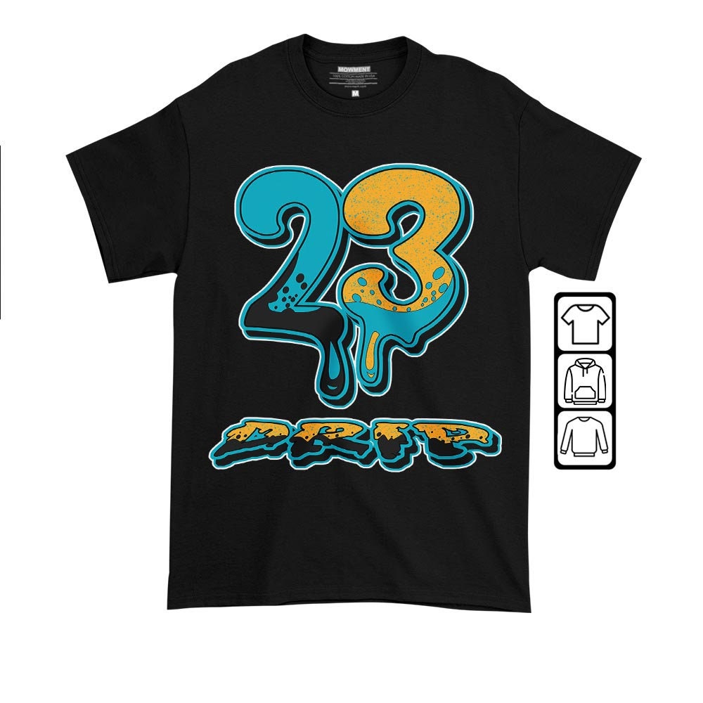 23 Dripping Unisex Sneaker Shirt Match 2023 Retro Aqua 5s Tee sold by ...