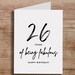 26th Birthday, Card for 26 Years Old, 26 Years of Being Fabulous, Happy ...