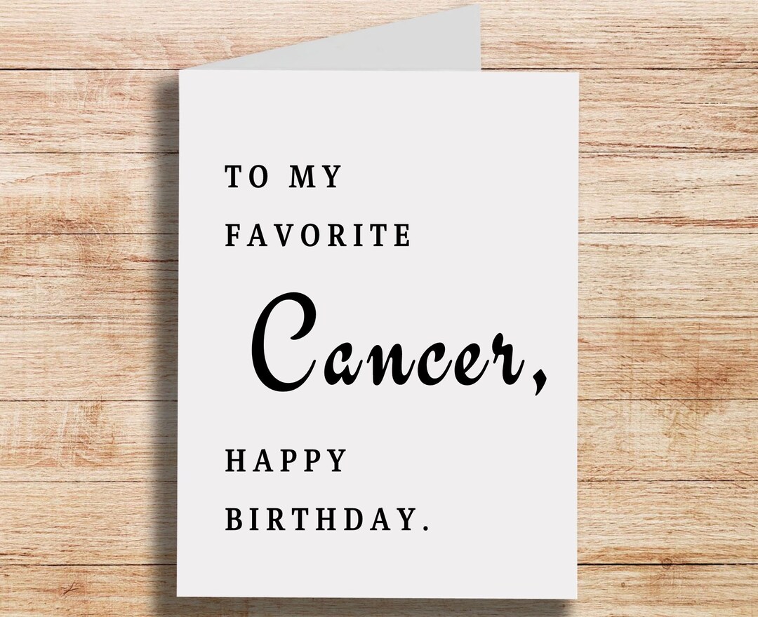 Cancer Birthday Card - Astrology Zodiac Sign Cancer Horoscope Birthday Card, June 21st - July ...