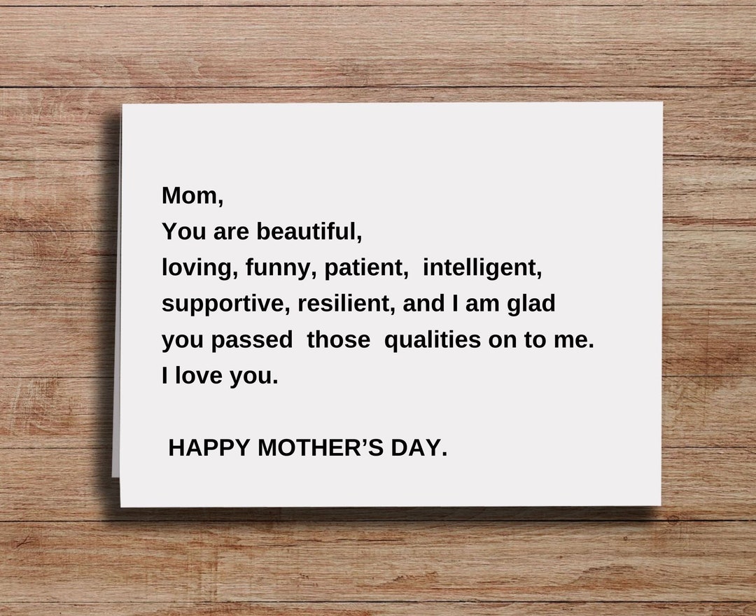 Sweet Card for Mothers Day, Happy Mothers Day to My Amazing Mom, Card ...