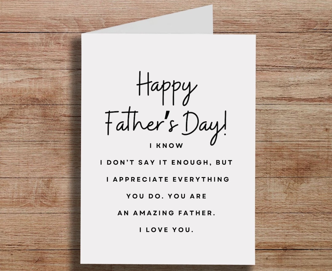 Fathers Day, Happy Fathers Day, Card for Fathers Day, You Are the Most ...